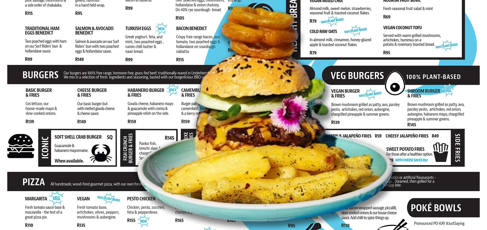 Surfriders Food Menu | Surfriders Cafe